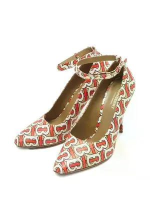 Burberry Monogram Leather Pumps