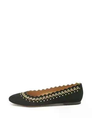 Women's Studded Suede Flats