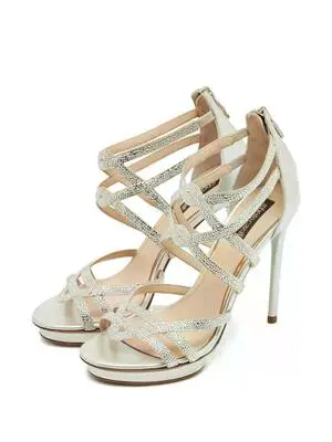 Roberto Cavalli Crystal Embellished Sandals