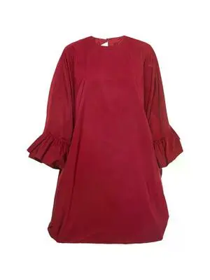 Valentino Garavani Gathered-sleeves Mini Dress