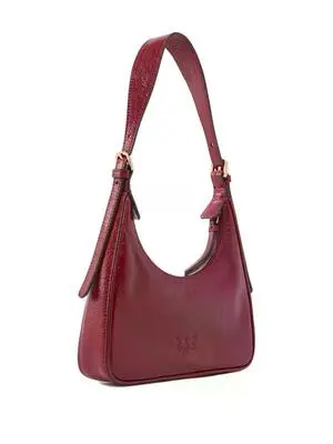 Pinko Small Leather Shoulder Bag With Shiny Finish