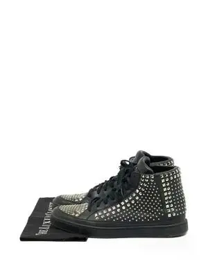 Gucci Studded Leather High-top Sneakers