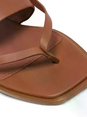 Loro Piana Slingback Leather Sandals