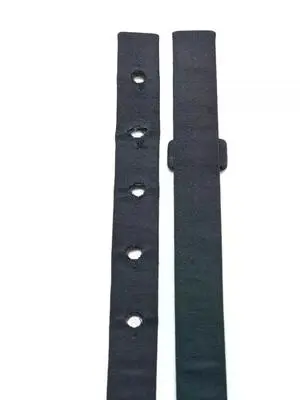 Oscar De La Renta Satin Crystal Belt - Blue