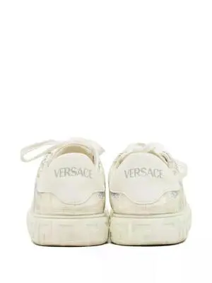 Versace Sea-motifs Canvas Sneakers