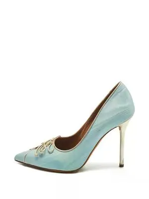 MALONE SOULIERS Bow Canvas Pumps