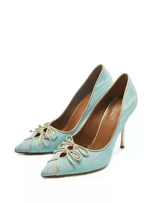 MALONE SOULIERS Bow Canvas Pumps