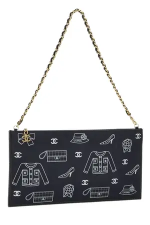 Chanel Icon Print Pouch