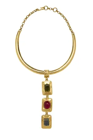 Chanel Vintage -plated Gripoix Choker