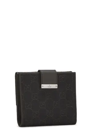 Gucci Brown Gg Canvas Compact Wallet