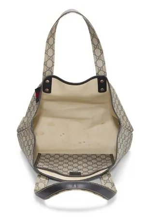 Gucci Gg Supreme Web Loop Tote