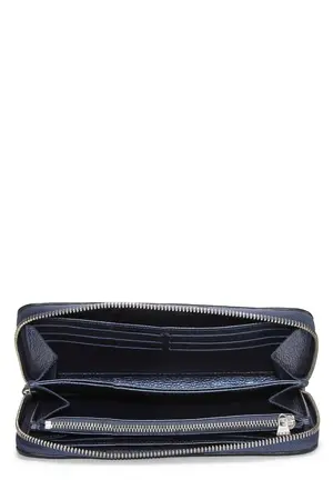 LOUIS VUITTON Monogram Empreinte Zippy Wallet - Blue