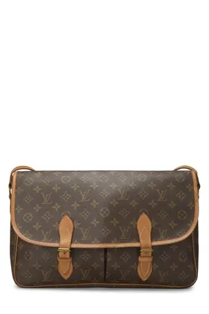 LOUIS VUITTON Monogram Sac Gibeciere - Brown