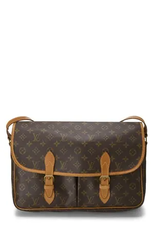 LOUIS VUITTON Monogram Sac Gibeciere - Brown
