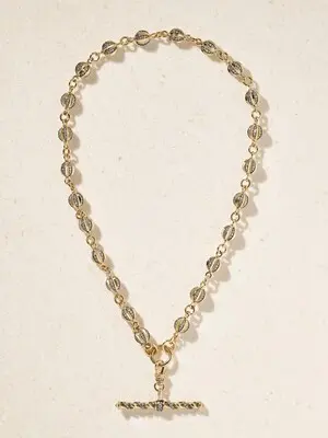 LUCY DELIUS Ball Breaker 14-karat Diamond Necklace - Gold