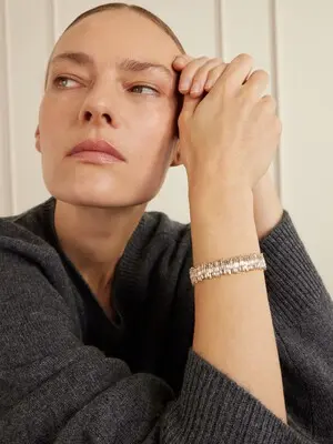 SUZANNE KALAN 18-karat Diamond Cuff