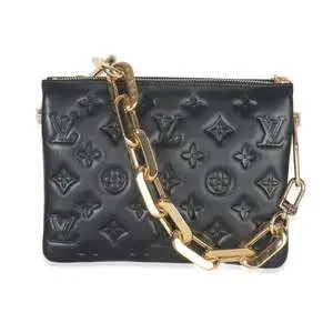 LOUIS VUITTON Monogram Embossed Lambskin Coussin Bb