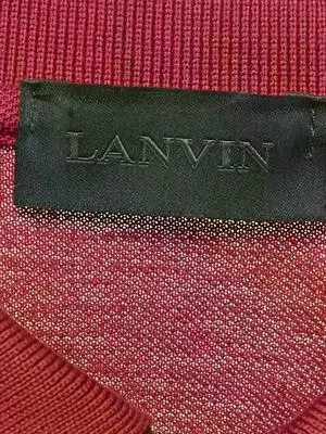 LANVIN Logo-patch Polo Shirt