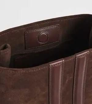 Harrods X Tusting Small Suede H Cross-body Bag - Brown