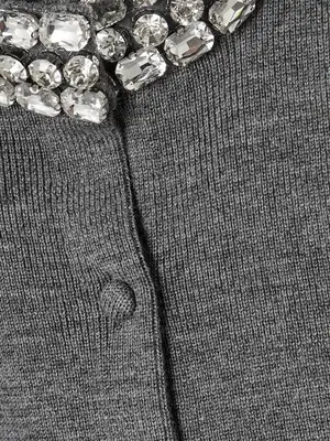 Veronica Beard Daro Crystal-embellished Wool Cardigan