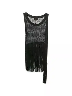 Missoni Fringed Knitted Top