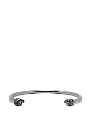 Alexander McQueen Skull-embellished Open Bracelet - Silver
