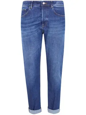 DONDUP 5 Pockets Stretch Regular Jeans - Blue