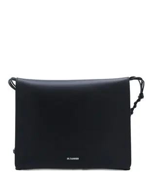 JIL SANDER Tangle Flat Medium Bag - Black