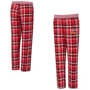 CONCEPTS SPORT Kansas City Chiefs Laney Plaid Tri-blend Pants - Red