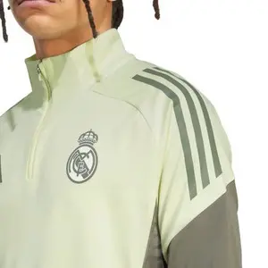 Adidas Real Madrid 2025/26 Aeroready Raglan Quarter-zip Training Pullover