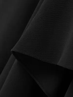 Alaïa Open-back Asymmetric Ribbed Wool Maxi Dress - Black