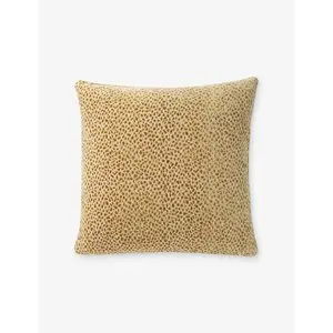 YVES DELORME Zenaide Abstract-pattern Woven Cushion Cover 45cm X 45cm - Beige