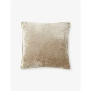 YVES DELORME Orpheo Velvet Cushion Cover 45cm X 45cm - Galet