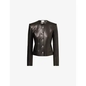 Khaite Nara Leather Tailored Jacket