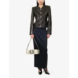 Khaite Nara Leather Tailored Jacket