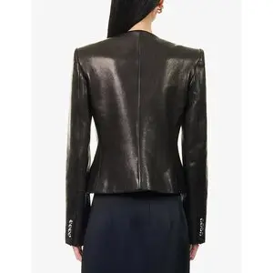 Khaite Nara Leather Tailored Jacket