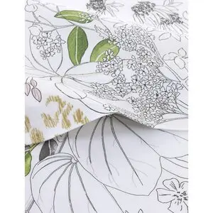 YVES DELORME Orchidee Floral Cotton Flat Sheet