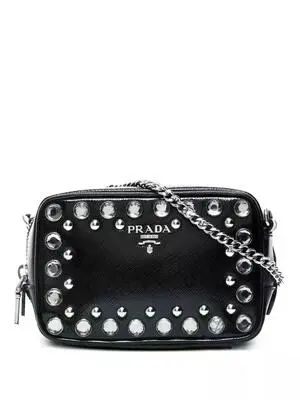 Prada 2010s Mini Camera Studs Shoulder Bag