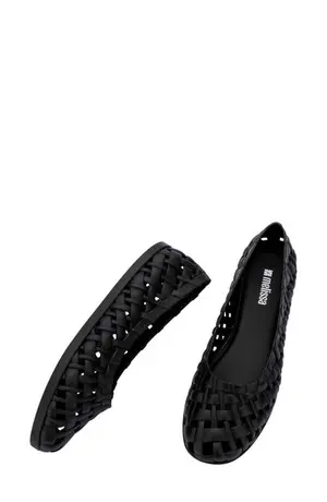 Melissa Possession Jelly Ballet Flats - Black