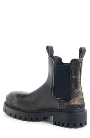 Balenciaga Strike Chelsea Boot - Black/beige/white Logo