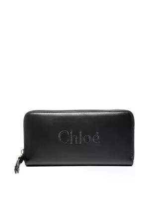 Chloé 2015-2025 Logo-embroidery Wallet - Black