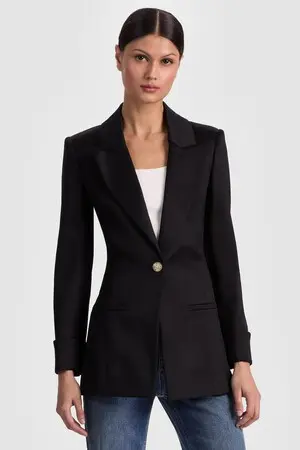 Alice + Olivia Burns Fitted Blazer