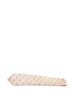 Hermès 2010s Horse Graphic Tie - Neutrals