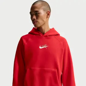 Nike Sportswear Lny Fleece Hoodie - Red