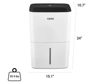 AERIC 50-pint Portable Dehumidifier With Pump & Drain