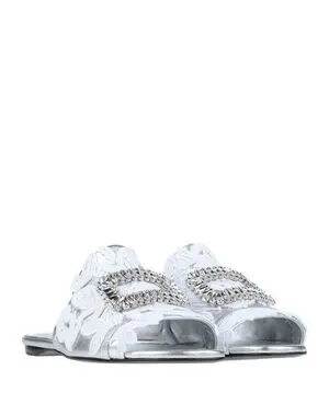 ROGER VIVIER Sandals In Leather And Textile Fibers