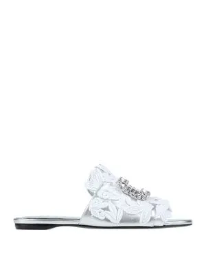 ROGER VIVIER Sandals In Leather And Textile Fibers