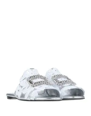 ROGER VIVIER Sandals In Leather And Textile Fibers