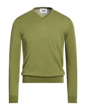Alpha Studio ALPHA STUDIO Knitted V-Neck Sweater Green