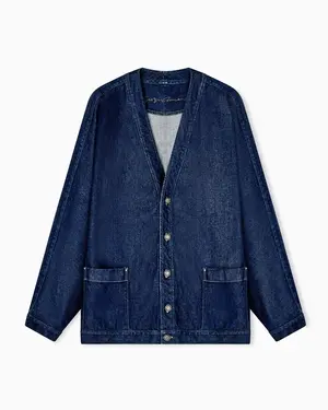 Giorgio Armani Stretch Cotton-denim Shirt Jacket